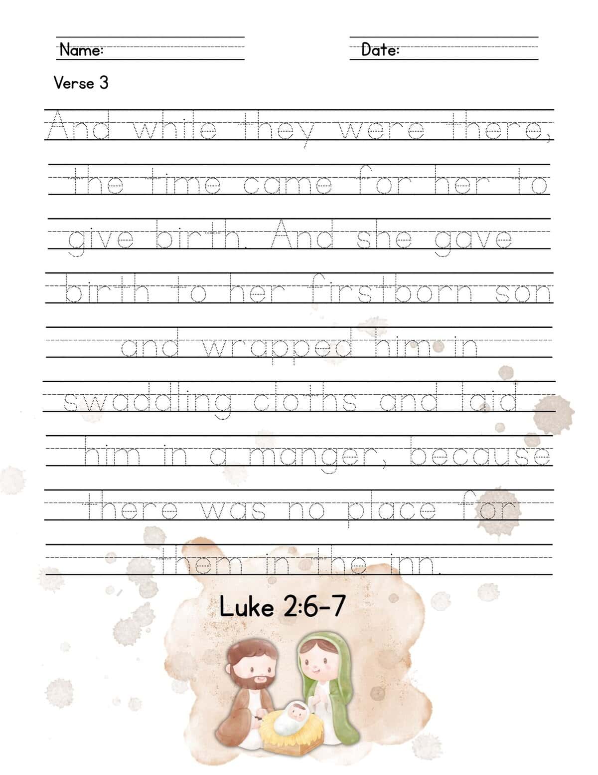Christmas Copywork Booklet (FREE Version) | Healing Home
